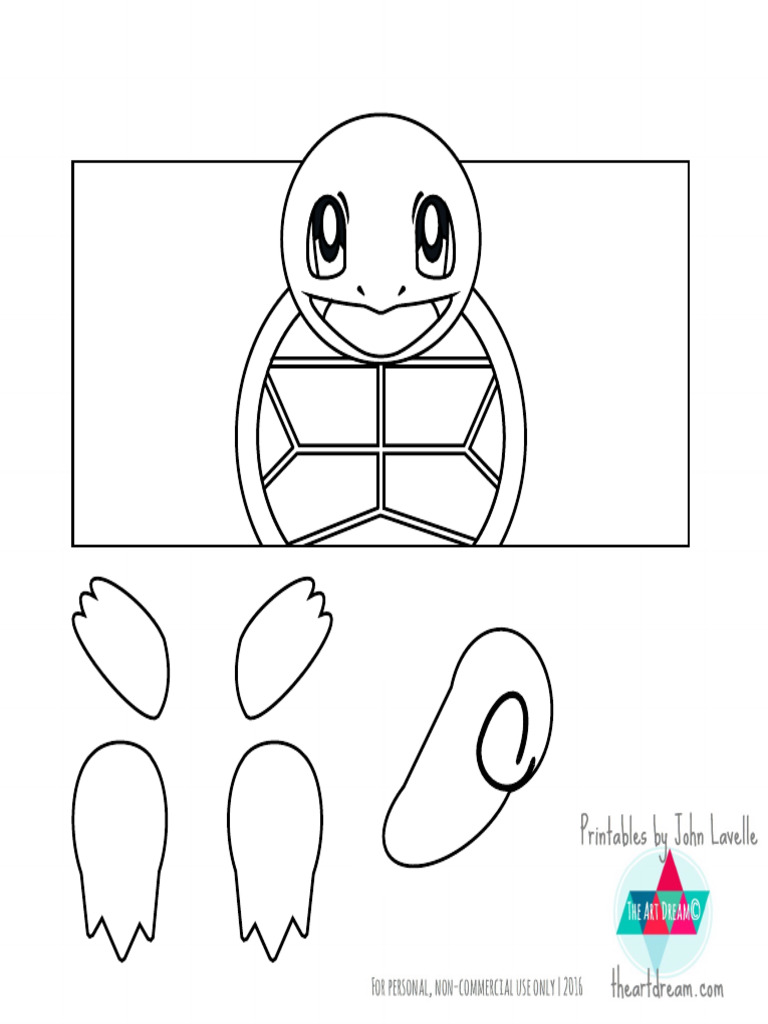 Squirtle Color Your Own | PDF