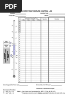 Fridge Temperature Log Sheet | PDF