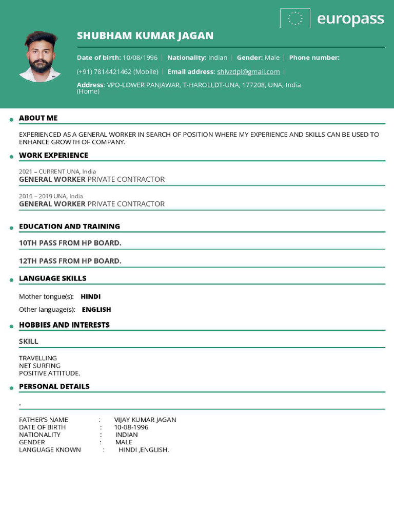 Shubham General Worker | PDF