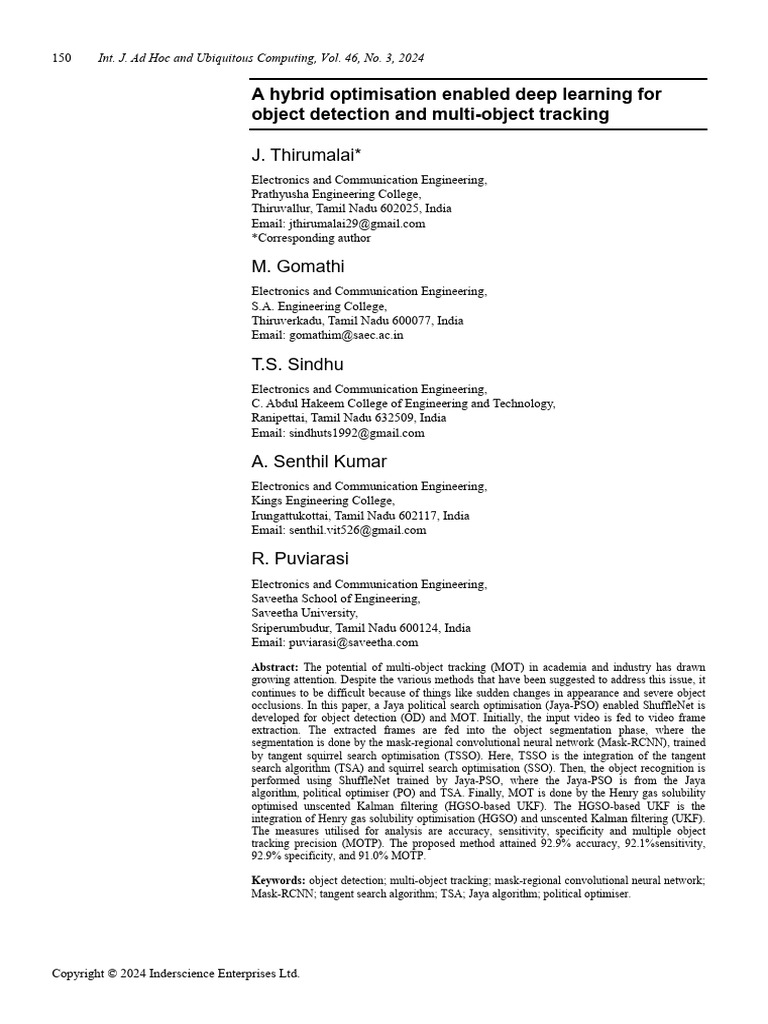 A Hybrid Optimisation Enabled Deep Learning | PDF | Image Segmentation | Deep Learning
