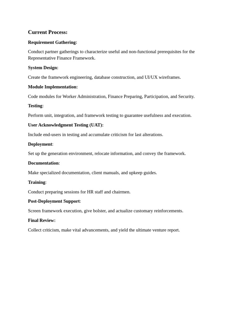 Current Process | PDF