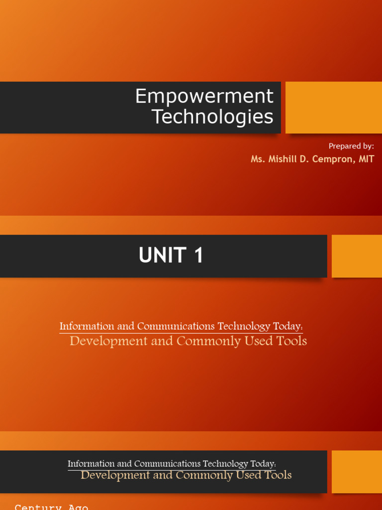 Empowerment Technologies | PDF | World Wide Web | Internet & Web