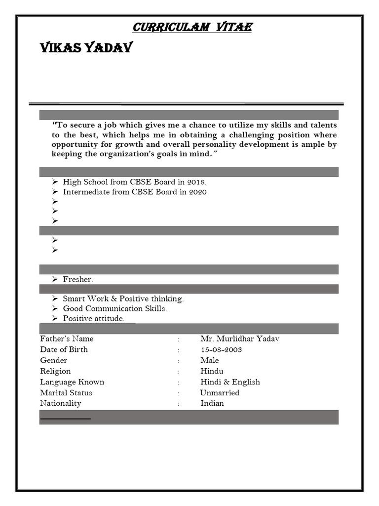 Vikas Resume | PDF