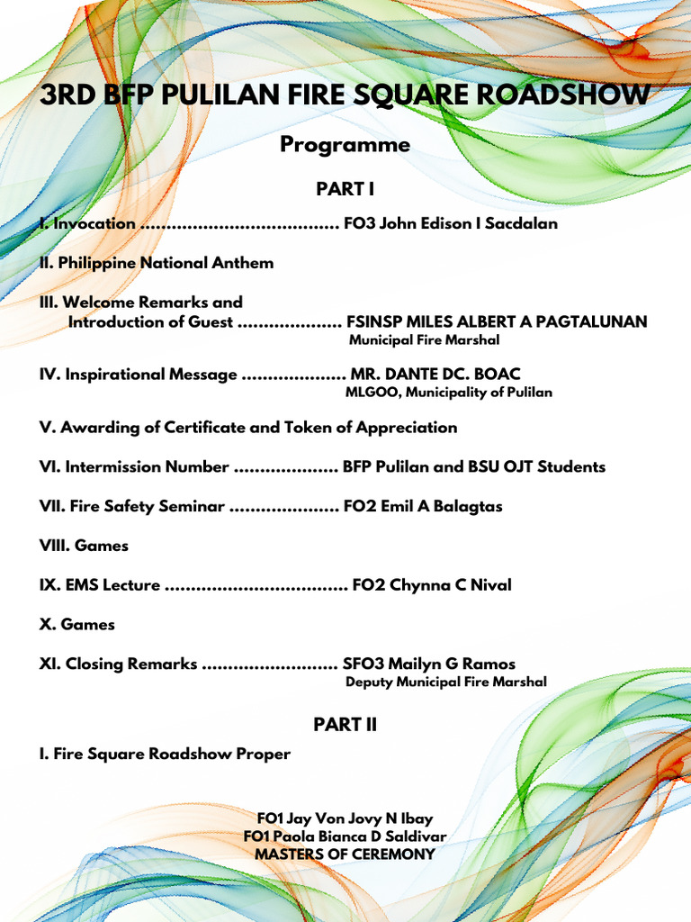 Fire Safety Seminar and Olympics Program | PDF