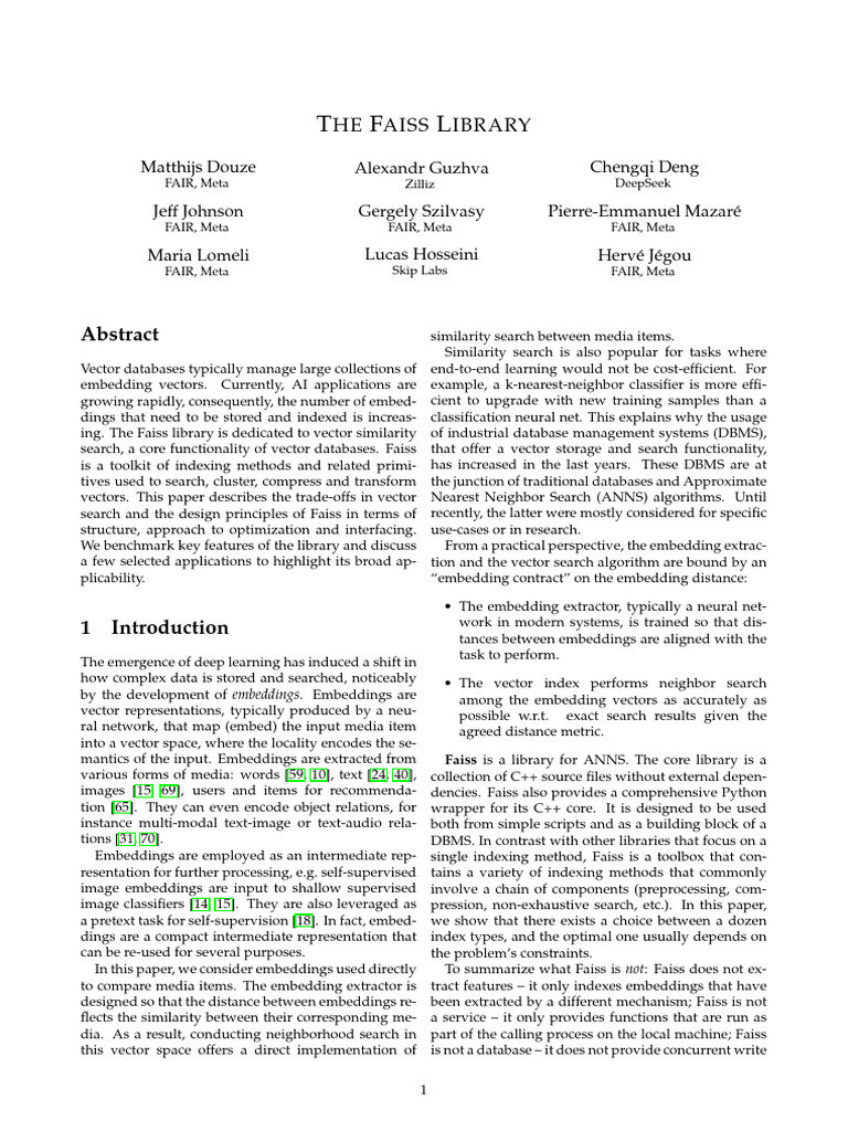Faiss | PDF | Applied Mathematics
