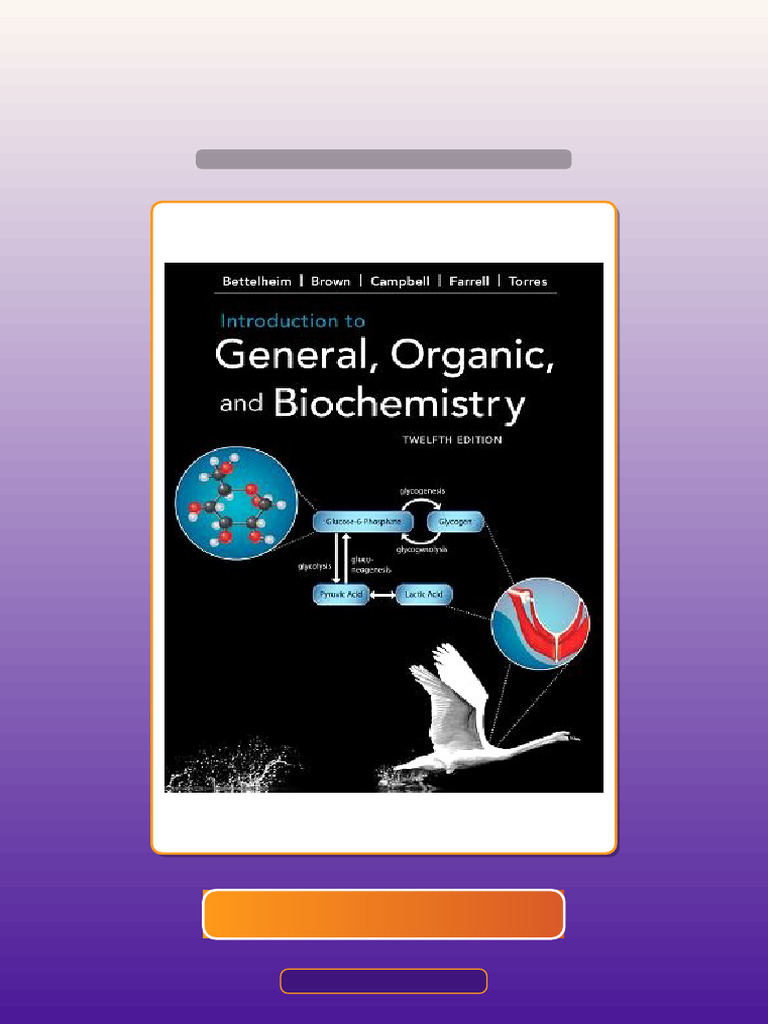 Introduction To General Organic and Biochemistry 12th Edition Frederick ...