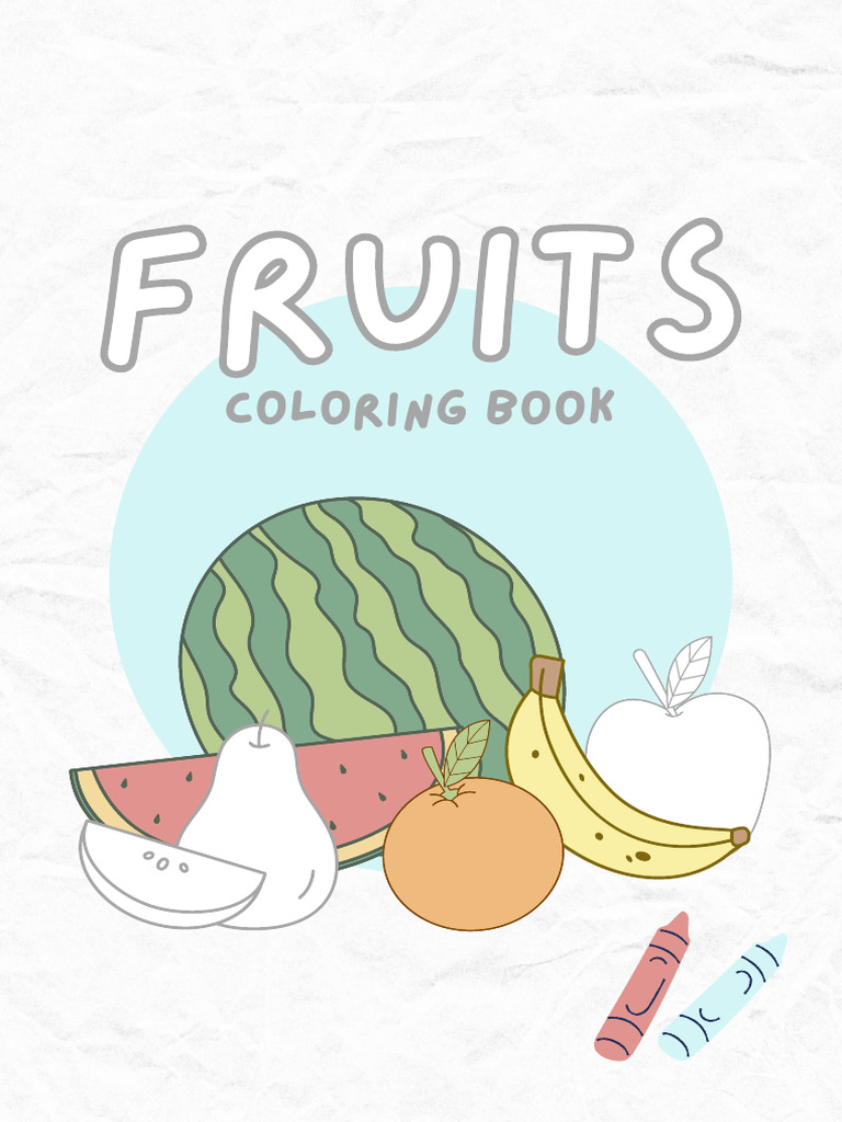 Fruits Coloring Book | PDF