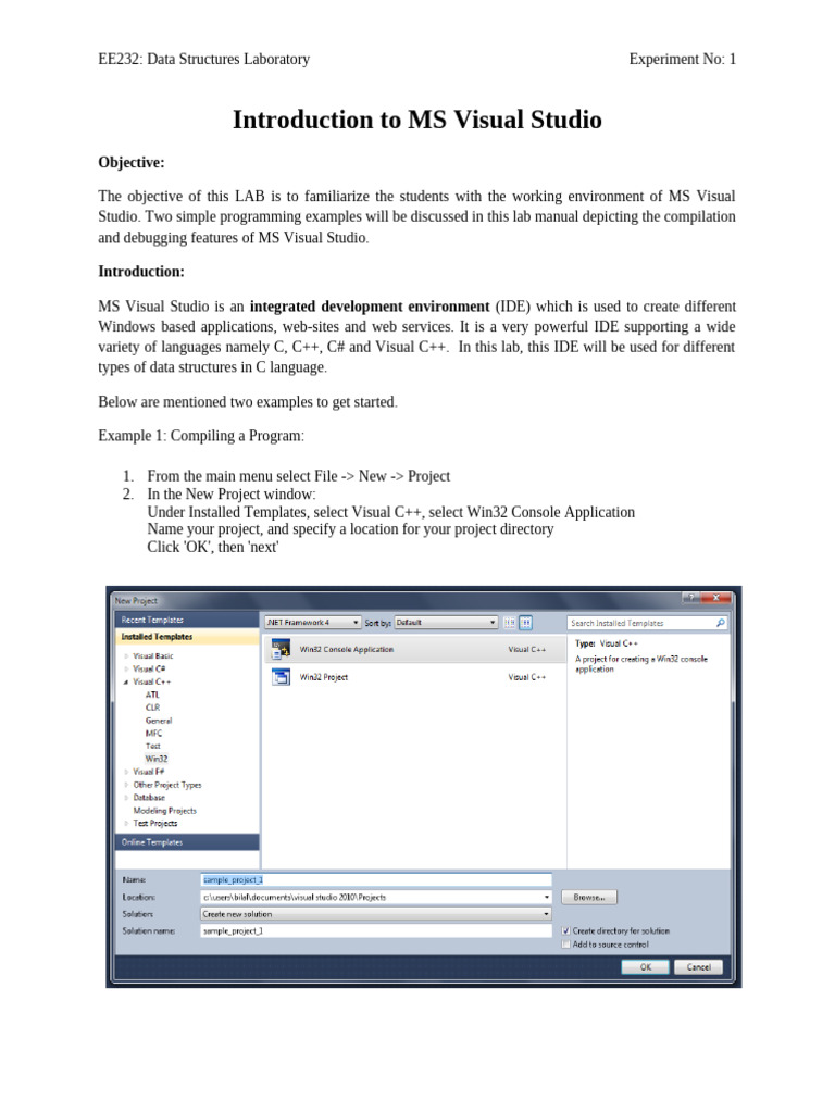 Data Structures Lab Manual 1 | PDF | C++ | Computer Program