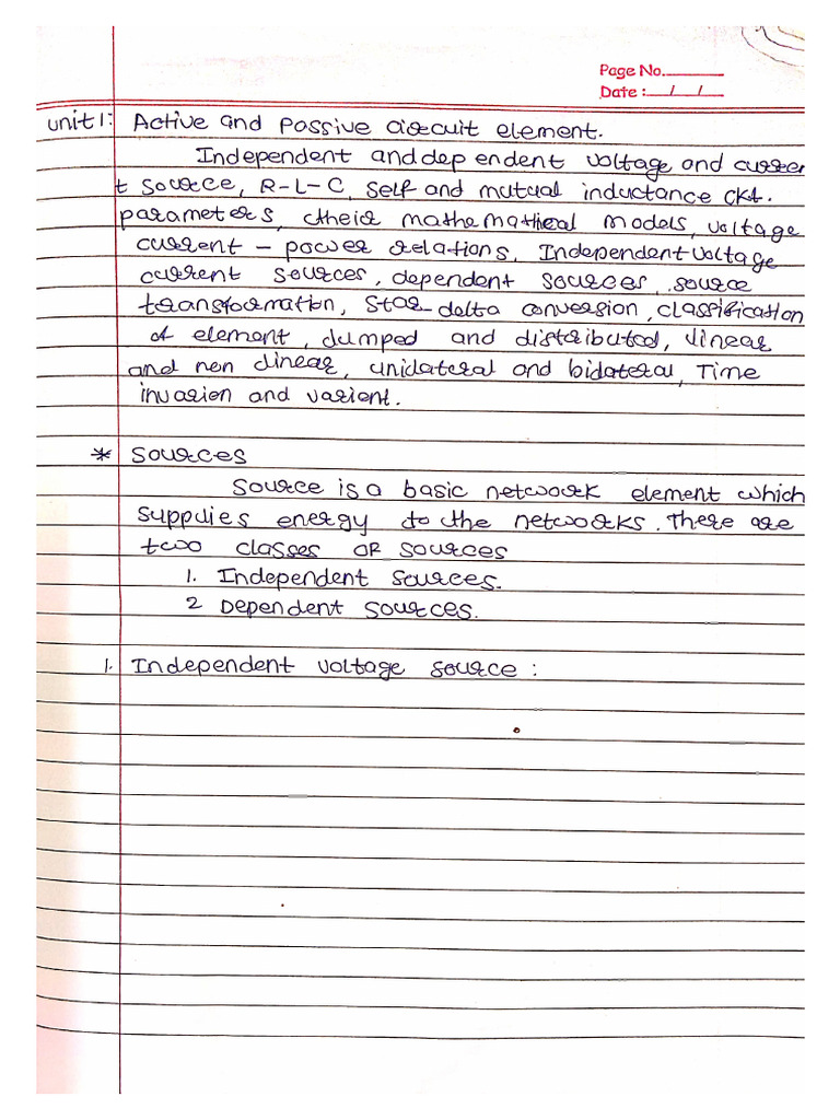 Network Theory Notes 2.0 | PDF