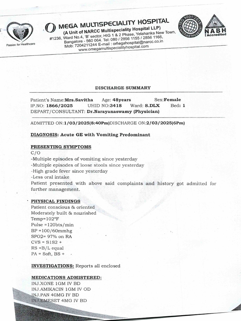 1866-2025 B Savitha - 0001 | PDF | Credit Card | Health Care