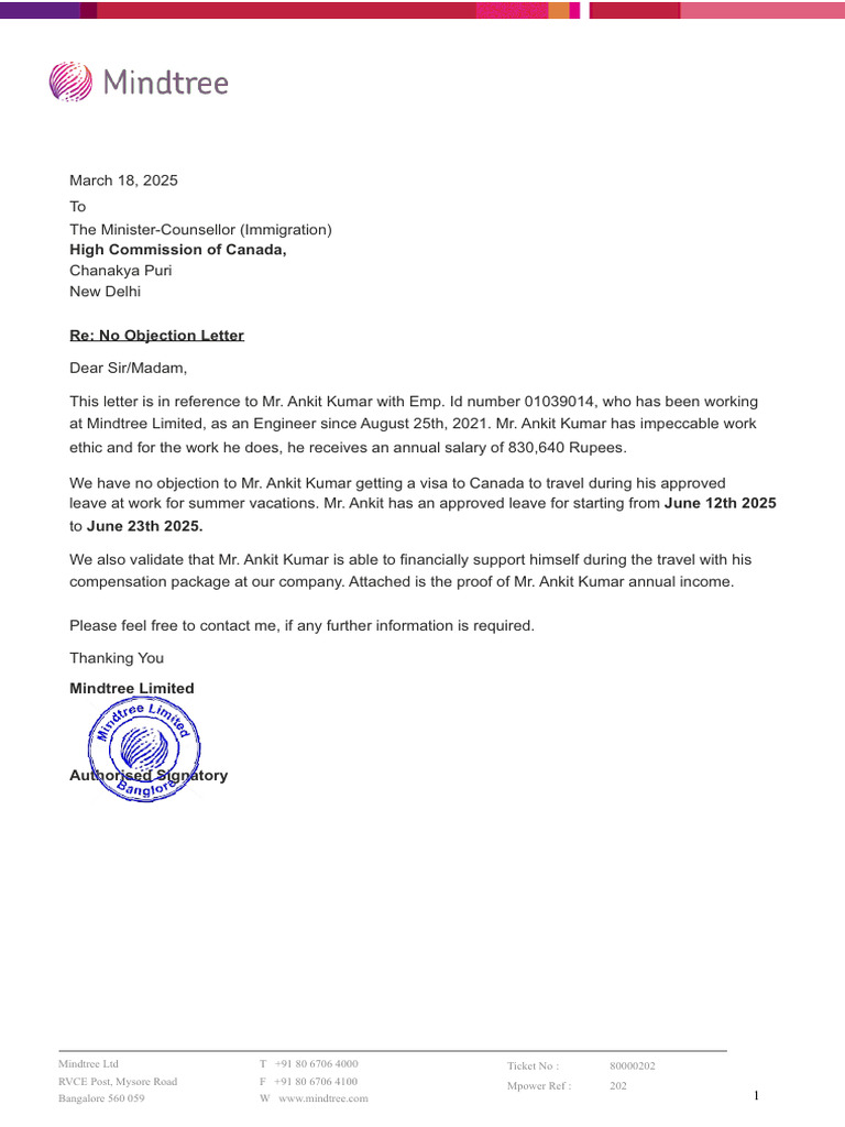 Ankit Kumar Mindtree Noc | PDF