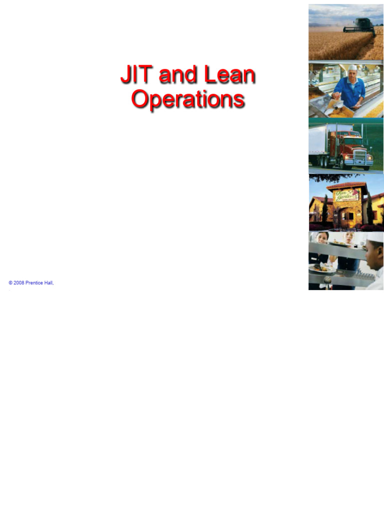 JIT and Lean Operations Overview | PDF | Lean Manufacturing | Business ...