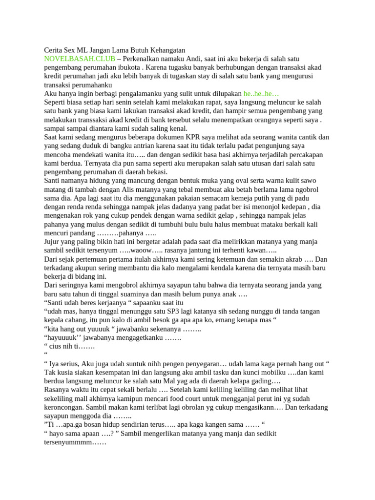 Cerita Sex Ml Butuh Kehangatan Pdf 1828