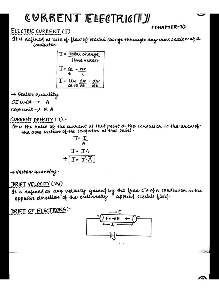 Current Electricity Chapter3 Class12 | PDF