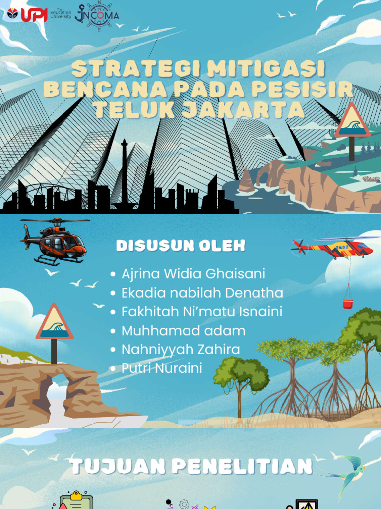 Mitigasi Bencana Pada Pesisir Teluk Jakarta PPT Compressed Compressed | PDF