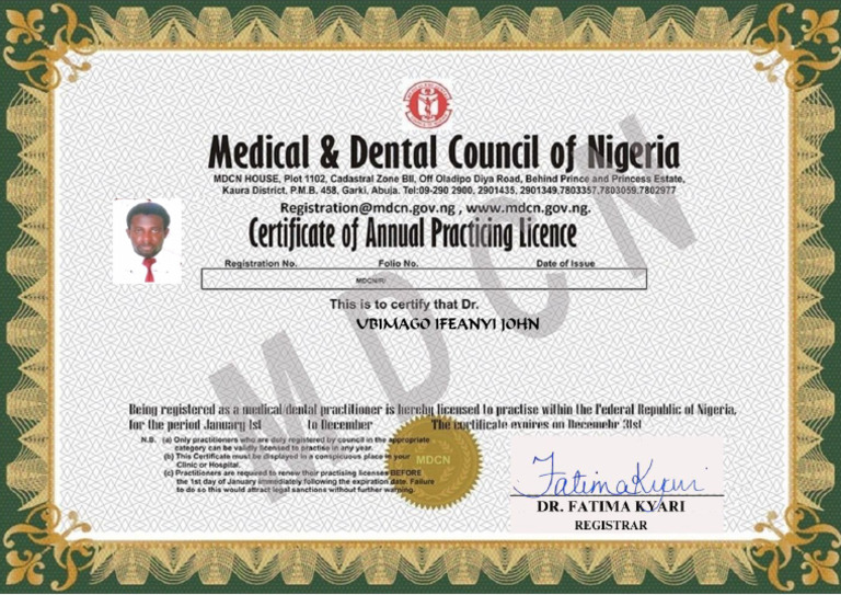MDCN License | PDF
