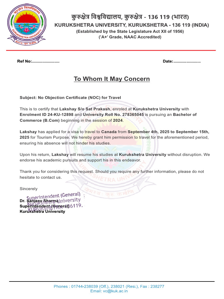 Lakshay Noc Id | PDF