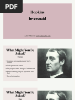 Inversnaid Poem Analysis & Glossary | PDF | Poetry | Classics