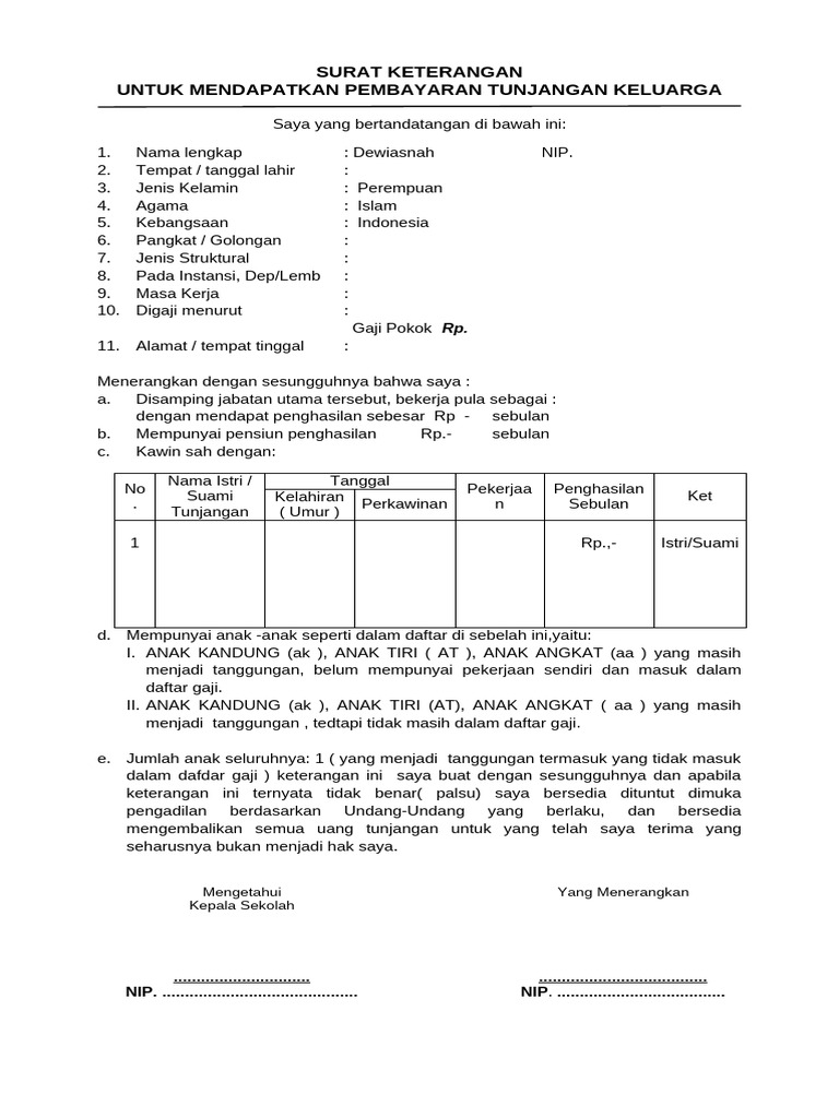 Contoh Format Kp4 2024 | PDF