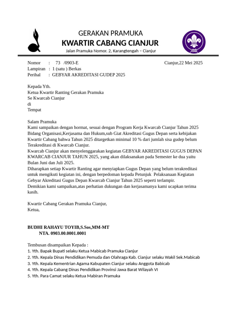 Proposal Giat Gebyar Akreditasi Gudep 2025 HEM FIX | PDF