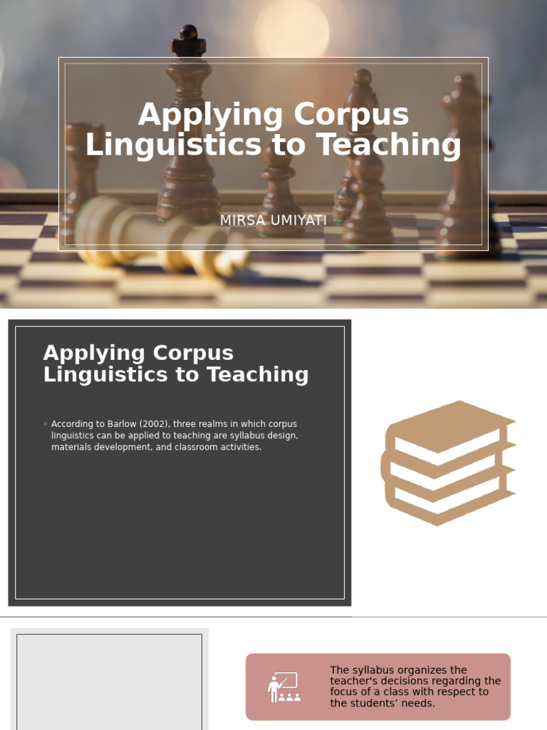 Corpus Linguistics in Language Teaching | PDF | Teachers | Learning