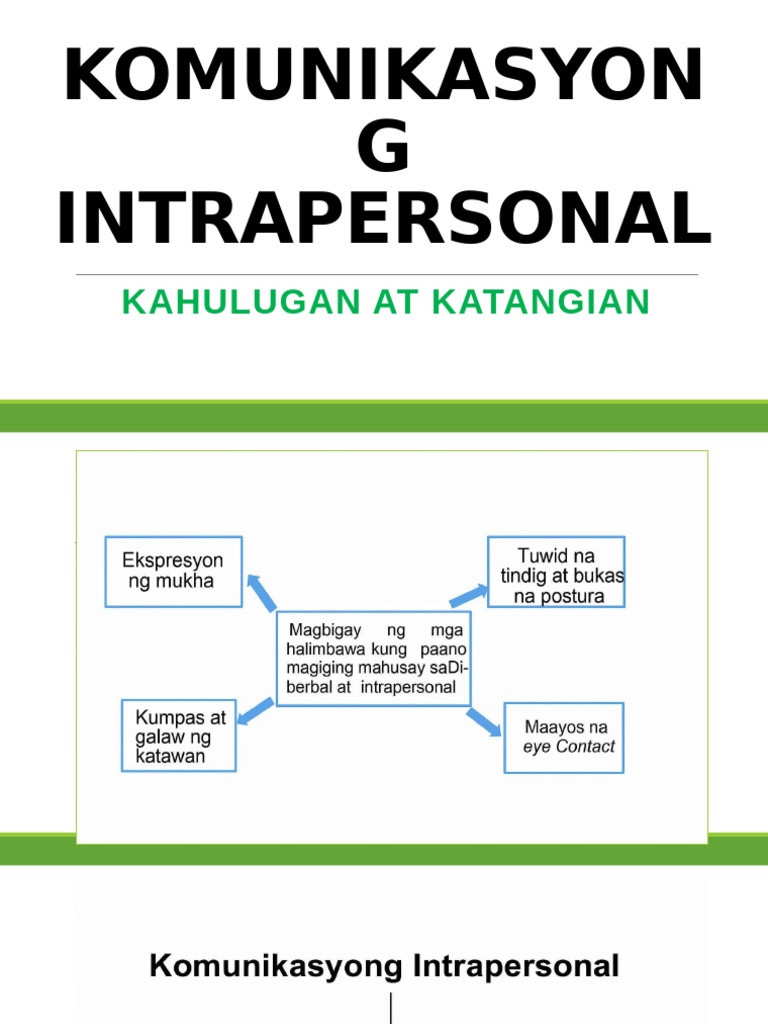 Komunikasyong Intra | PDF
