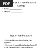 Materi Pembelajaran CODING - SD | PDF