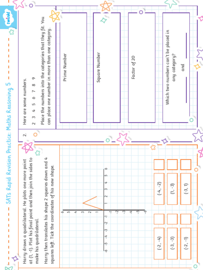 SATs Rapid Revision Practice - Maths Reasoning 5 | PDF | Shape | Chess ...