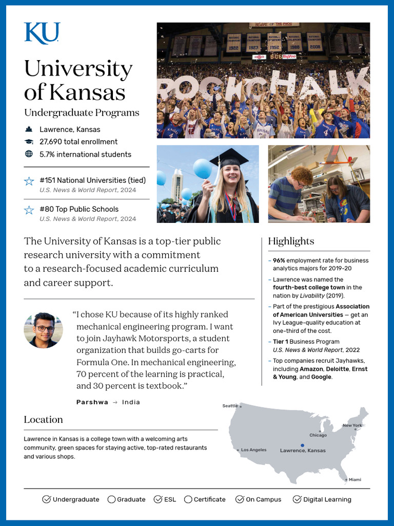 University of Kansas Undergraduate Flyer | PDF | University Of Kansas ...