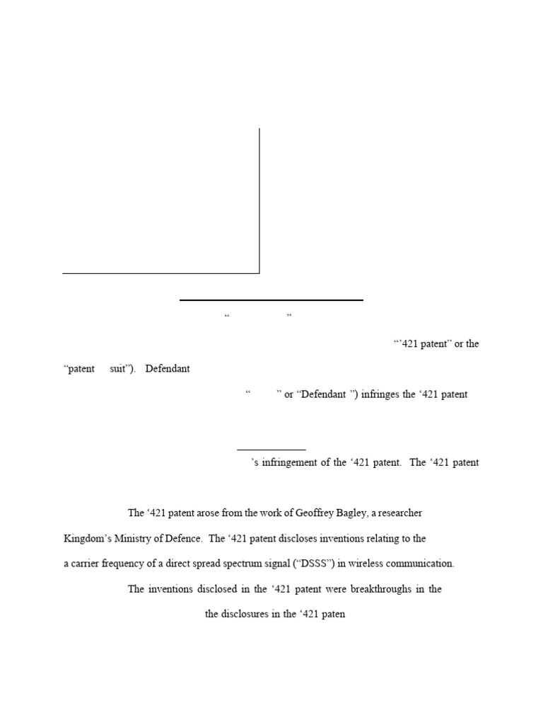 Castlemorton Patent Infringement Case | PDF | Patent | Patent Application