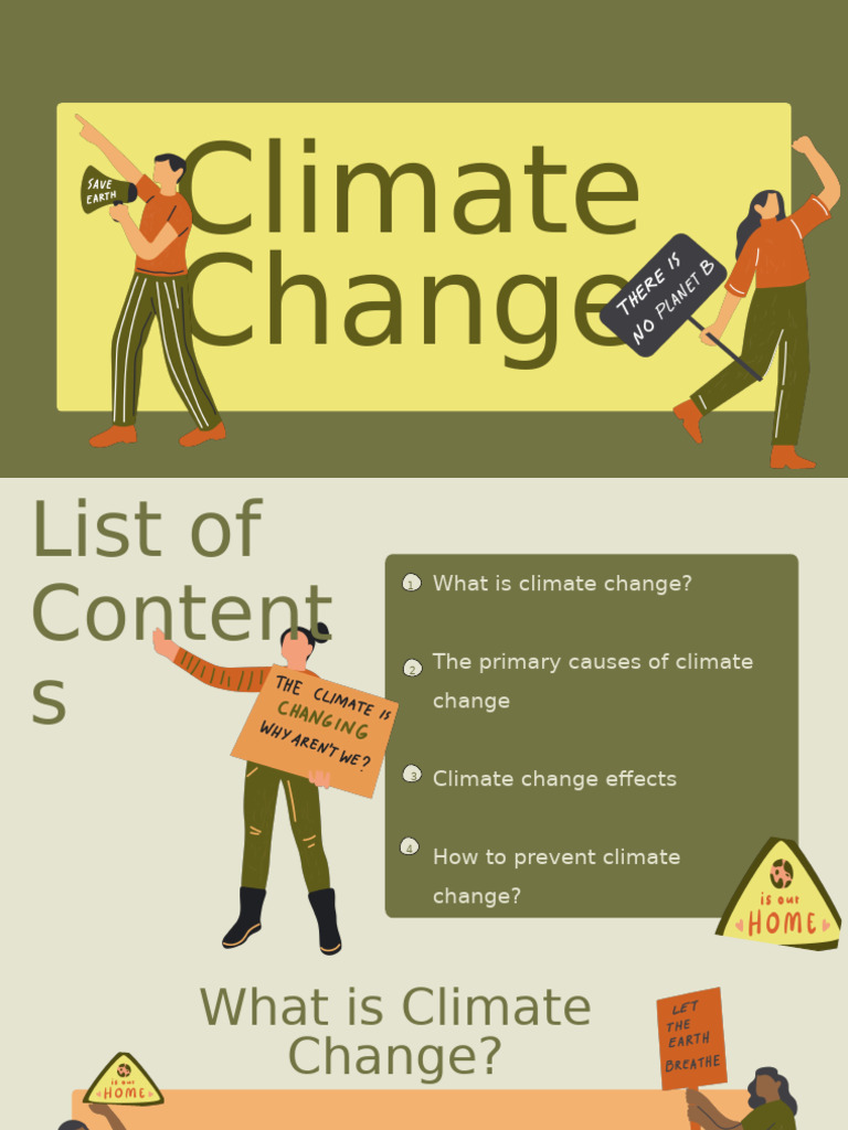 Climate Change Presentation | PDF | Climate Change | Climate