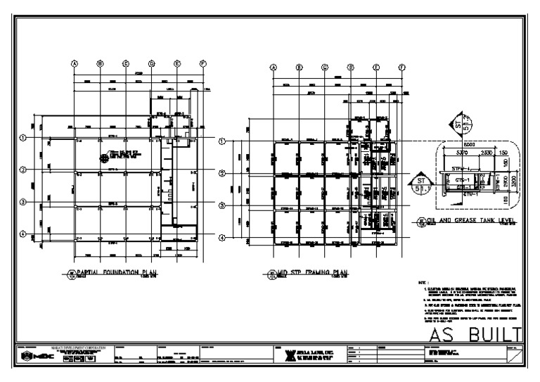 St-01 Partial Foundation Plan | PDF