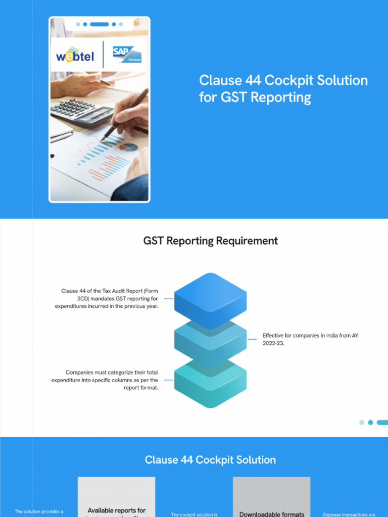 Clause 44 - Tax Audit Report (TAR) | PDF