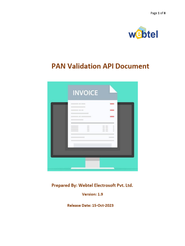 PAN Validation API Overview | PDF | Uniform Resource Identifier | Json