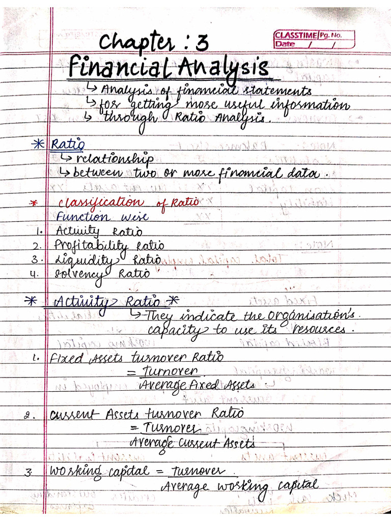 Ratio Analysis | PDF
