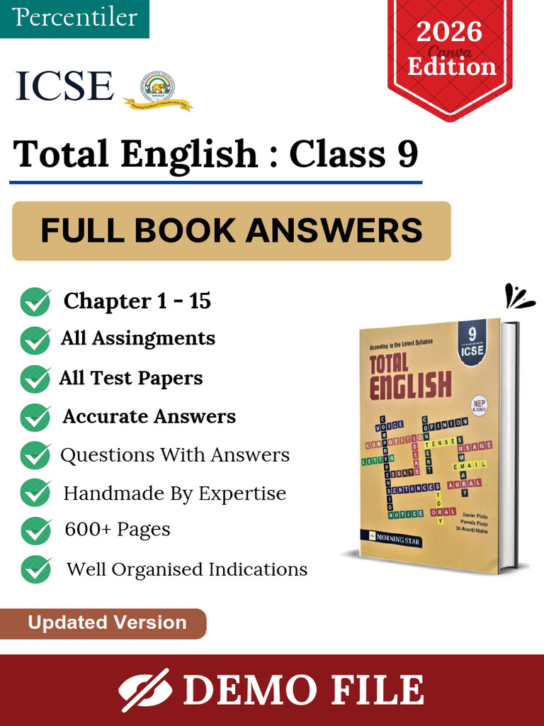 Total English Class 9 Solutions Guide | PDF | Sibling | Yellow Fever
