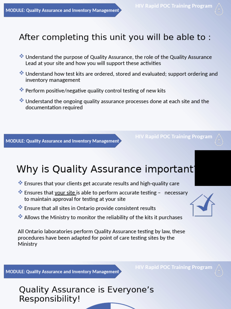 Quality Assurance and Inventory Management | PDF | Quality Assurance