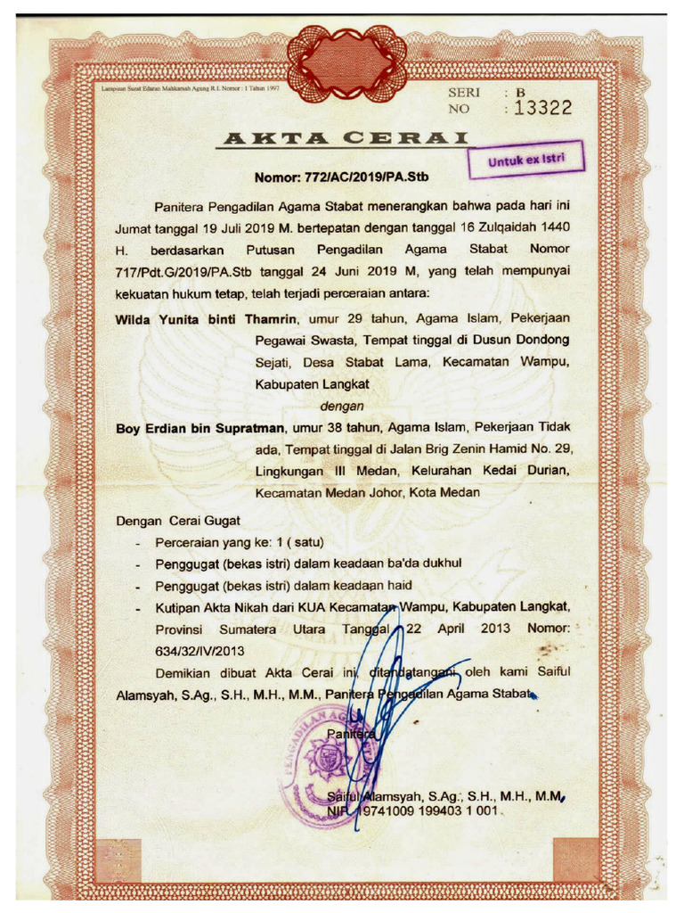 Akta Cerai - PDF - 20250703 - 212949 - 0000 | PDF