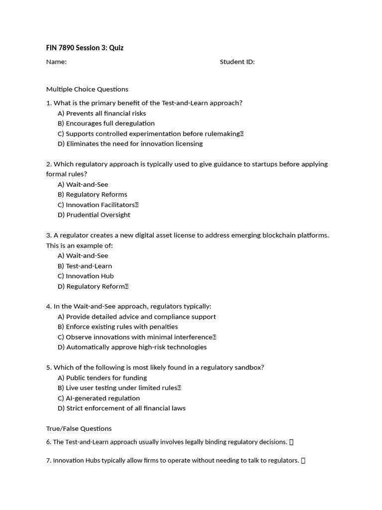 Quiz Session 3 | PDF