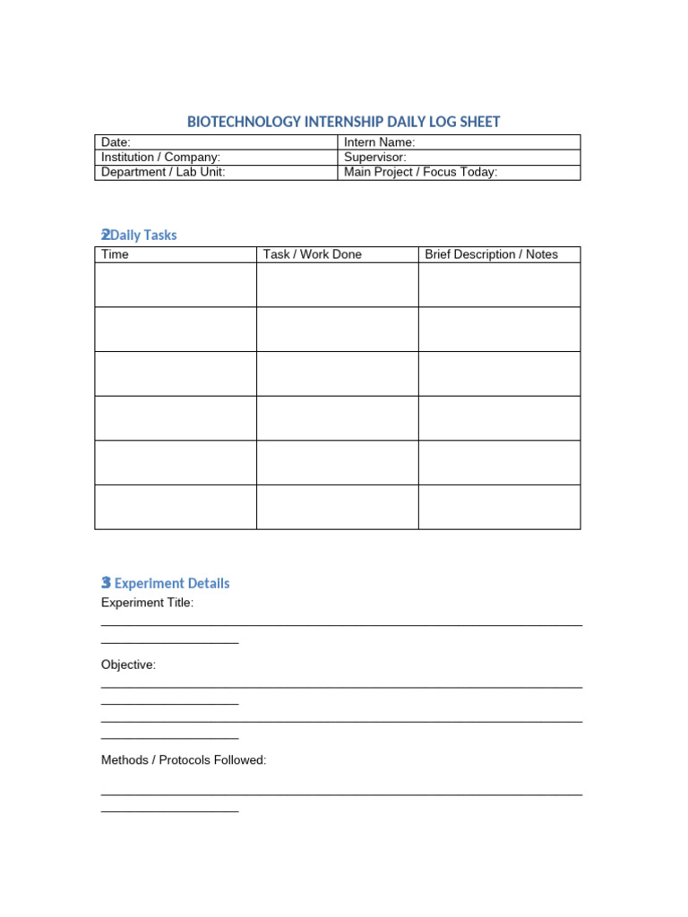 Biotech Internship Log and Lab Report | PDF | Chess Theory | Chess
