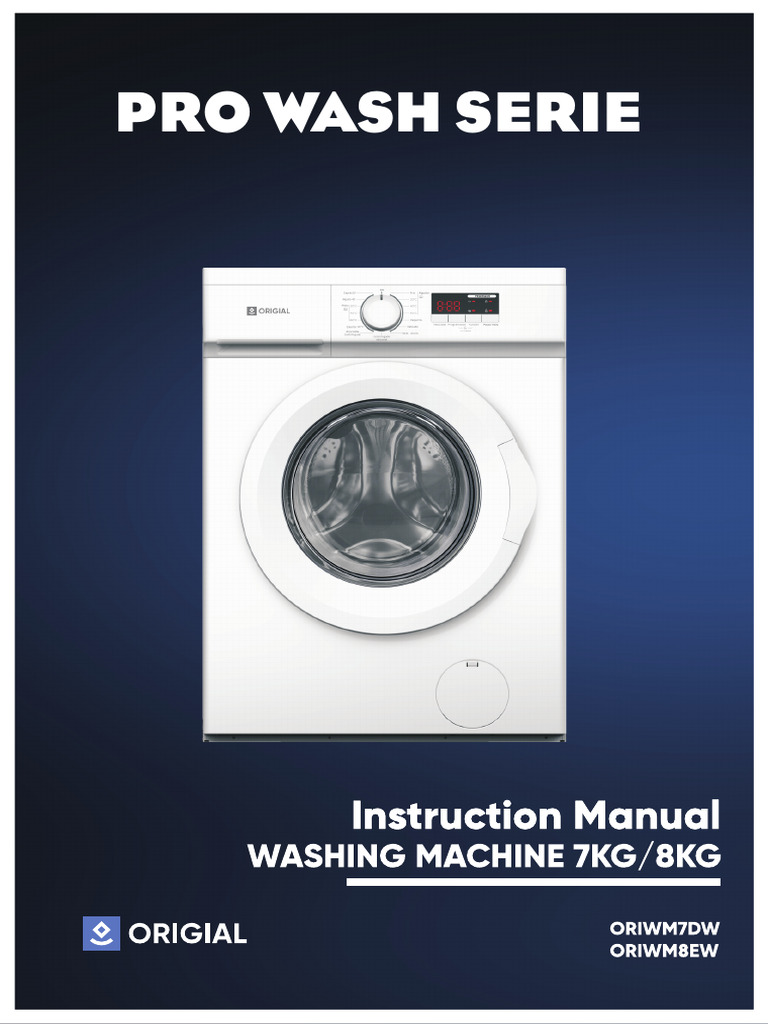 Pro Wash Series User Guide | PDF | Laundry | Washing Machine