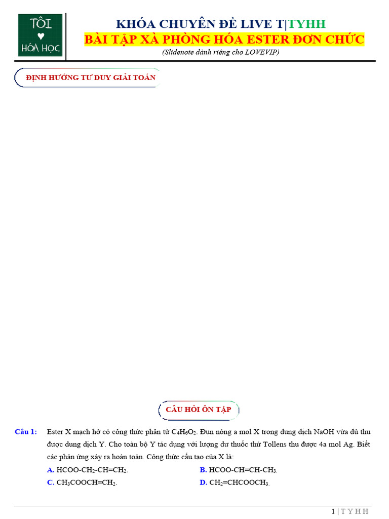 Live 8 Bai Tap Xa Phong Hoa Ester Don Chuc 7bf90f84 0688 4d1e 8c5a D1e5de2d18ab | PDF