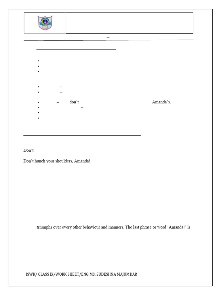Poetic Devices in "Amanda" Analysis | PDF | Rapunzel | Poetry