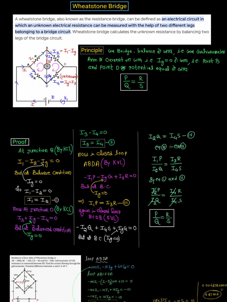 Wheatstone Bridge | PDF