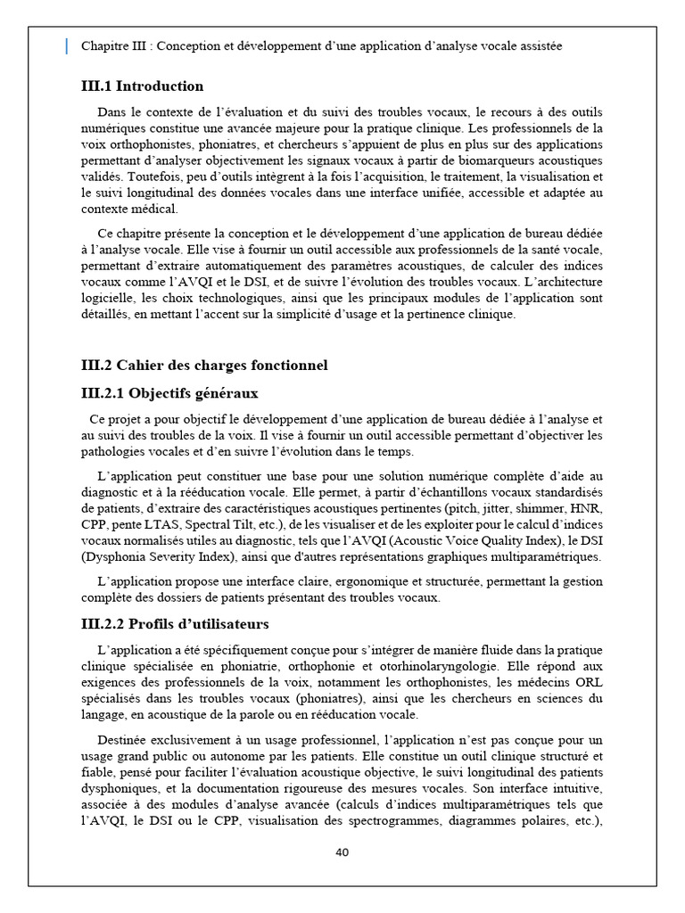 Application d'analyse vocale clinique | PDF | Développement de logiciel ...
