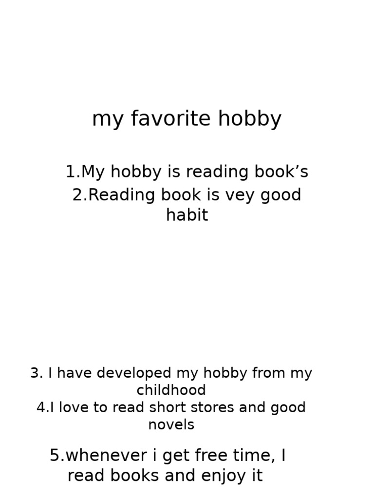 My Passion for Reading Books | PDF