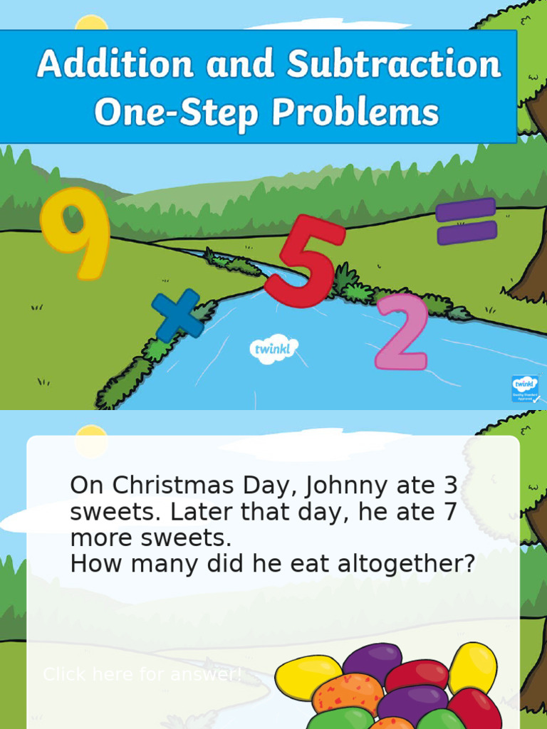 Roi N 5463 Addition Subtraction One Step Problems Powerpoint | PDF