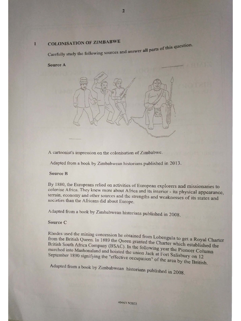 History O Level 2022 P1 - 123740 | PDF