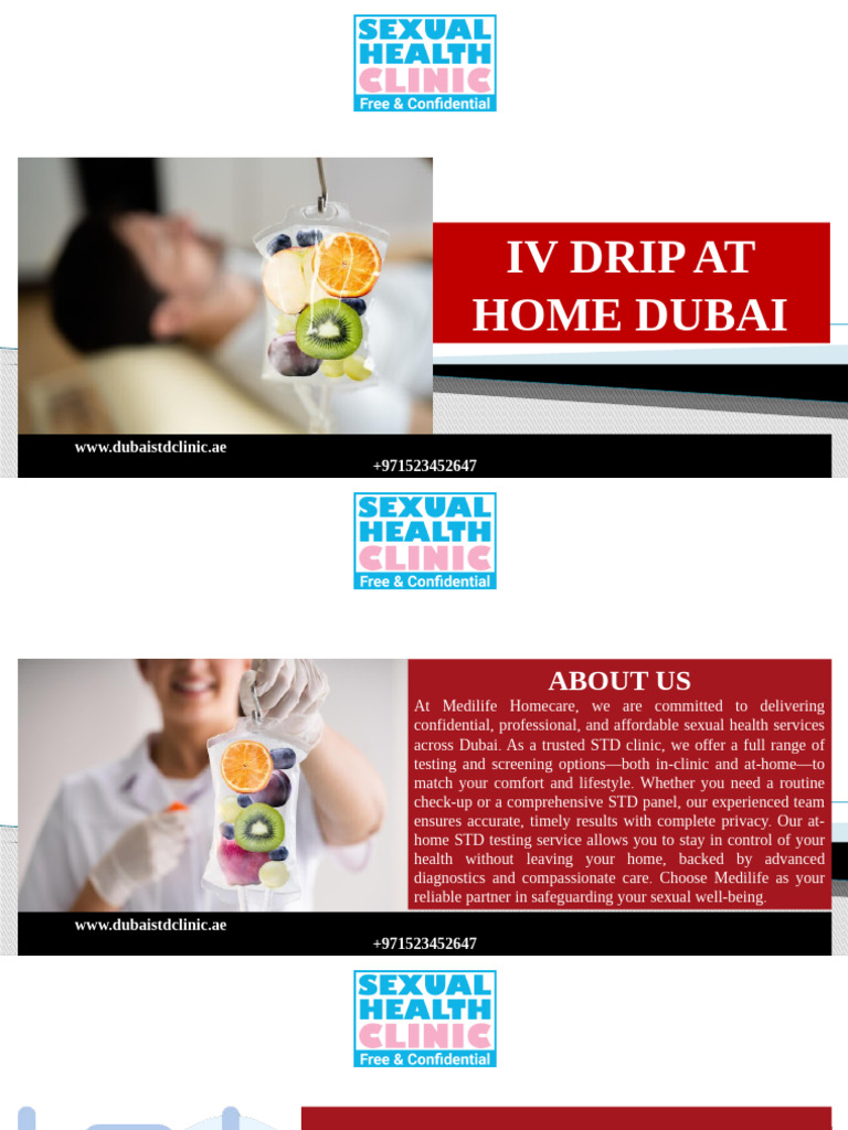 At-Home IV Drip Therapy in Dubai | PDF | Intravenous Therapy | Sexually ...