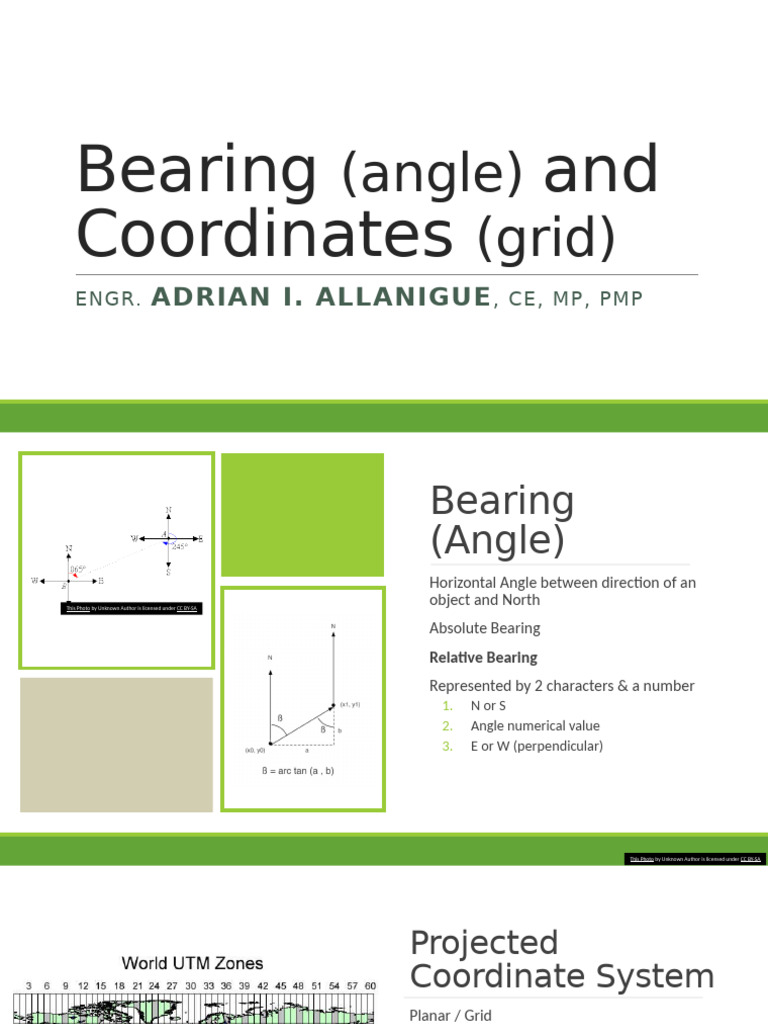 Teaching Demo - Bearing & Coordinates For General Engineering | PDF ...